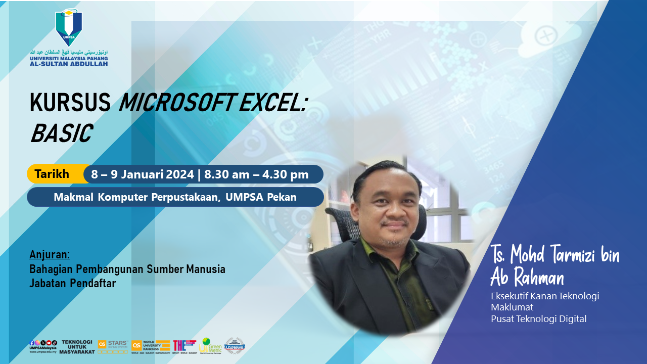 Jabatan Pendaftar - KURSUS MICROSOFT EXCEL: BASIC